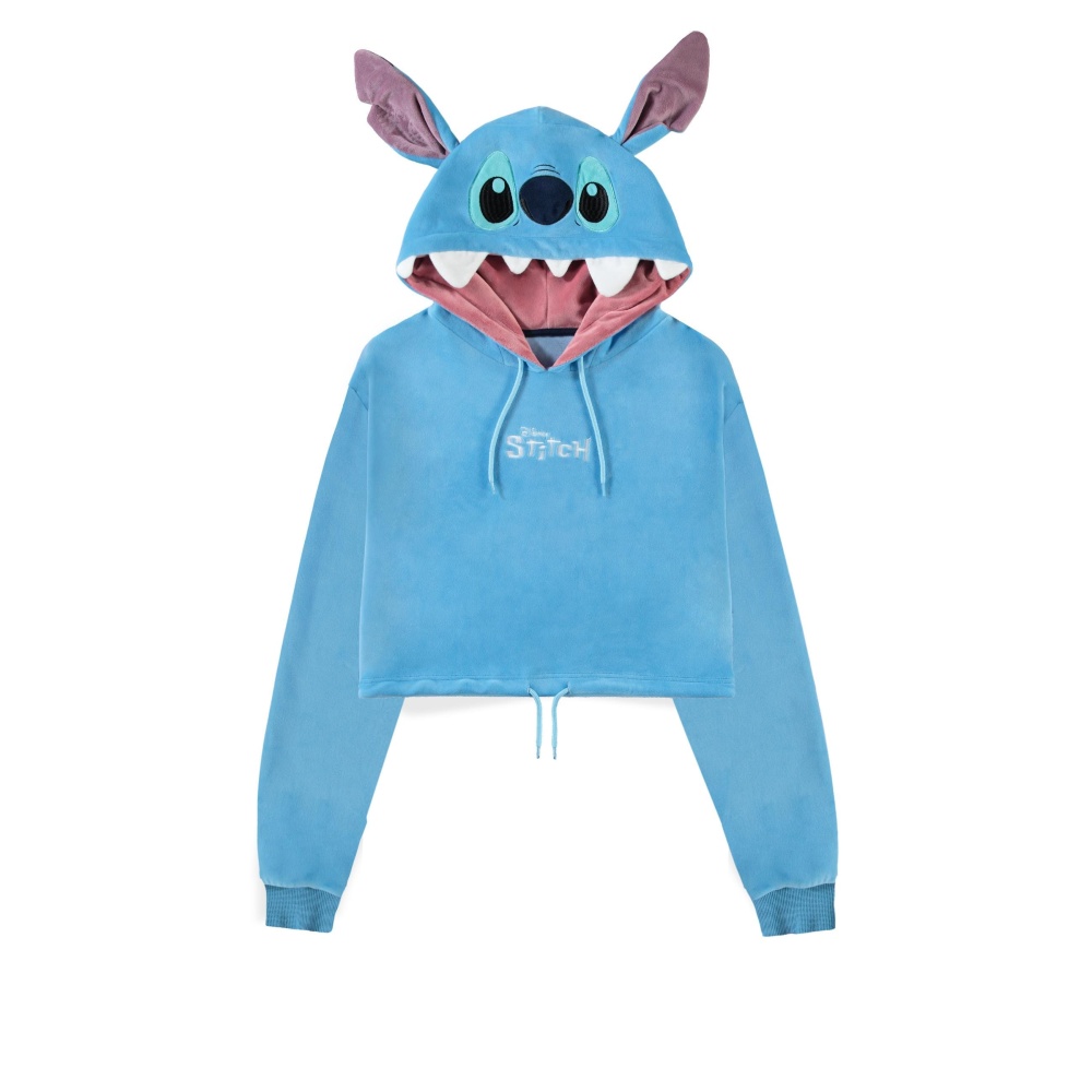 Disney,Lilo & Stitch - Stitch Novelty Cropped Kinder hoodie/trui - Bla
