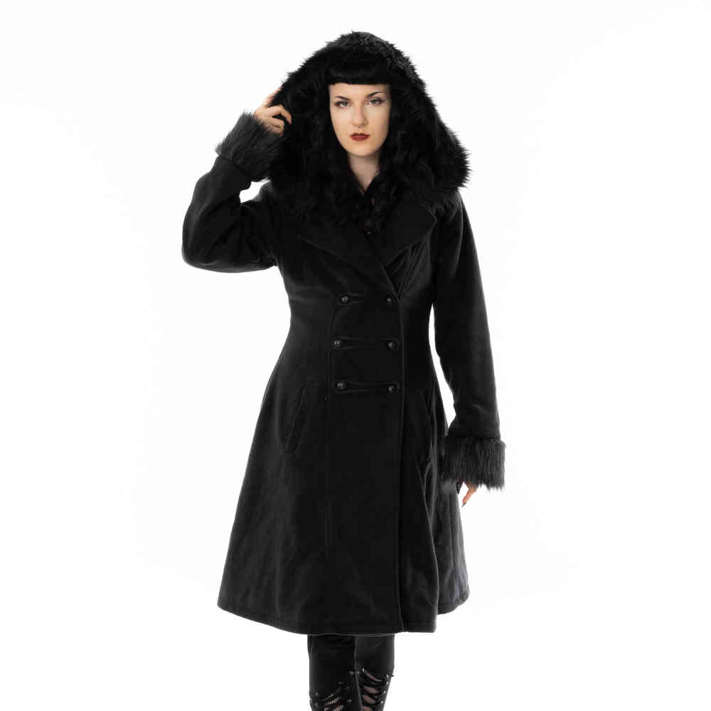 Poizen Industries Poizen Industries - Eirwen Winterjas - Zwart | Attitu