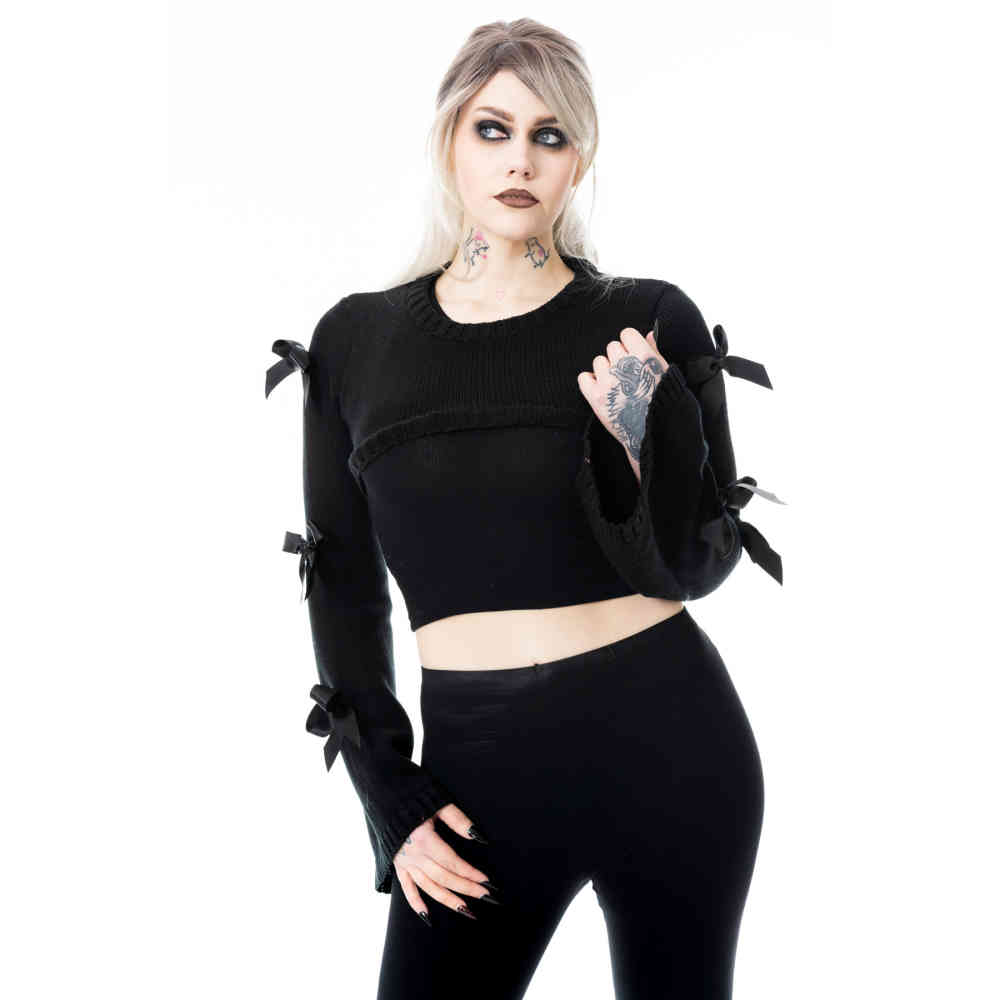 Poizen Industries Poizen Industries - Shadowbell Bolero - Zwart | Attit