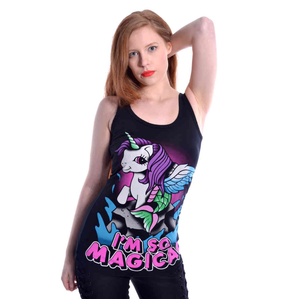 Cupcake Cult Cupcake Cult - I'M MAGICAL Sleeveless top - Black | Attitu
