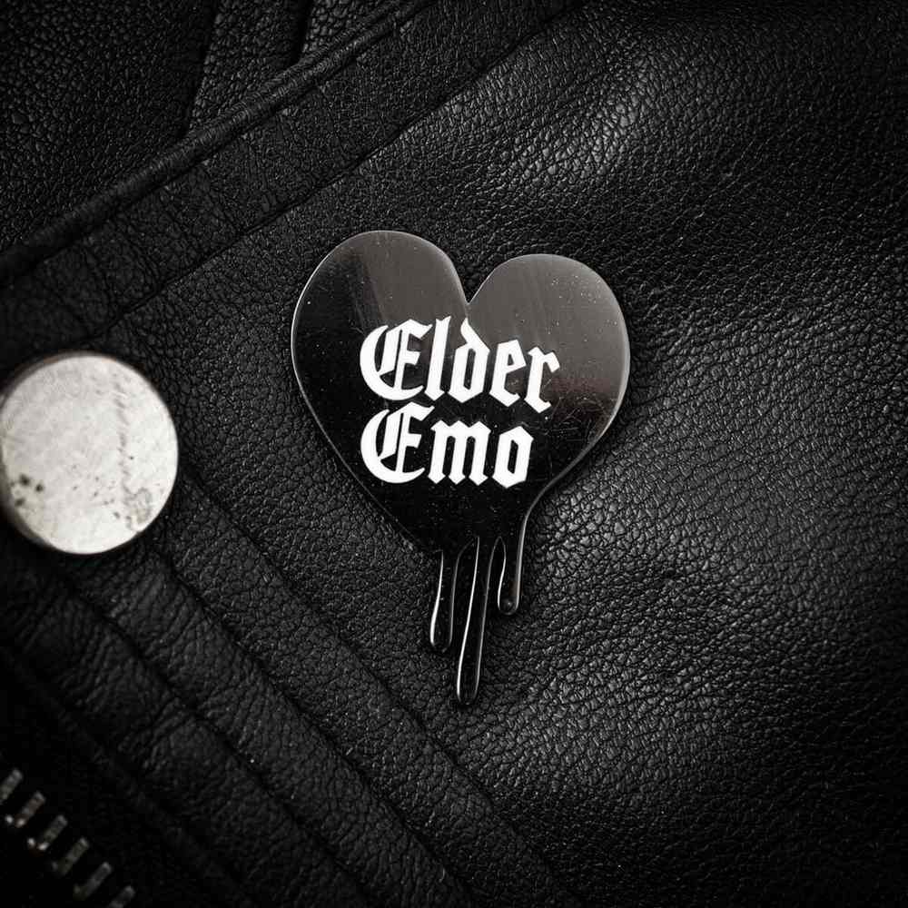 Extreme Largeness Extreme Largeness - ELDER EMO ENAMEL Pin - Zwart/Wit