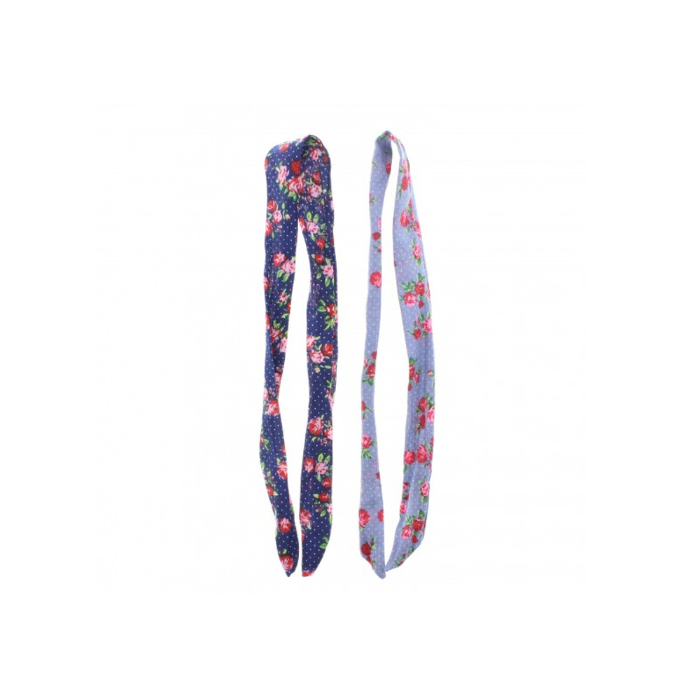 Zac's Alter Ego Zac's Alter Ego - Denim polkadot floral Ijzerdraad haar