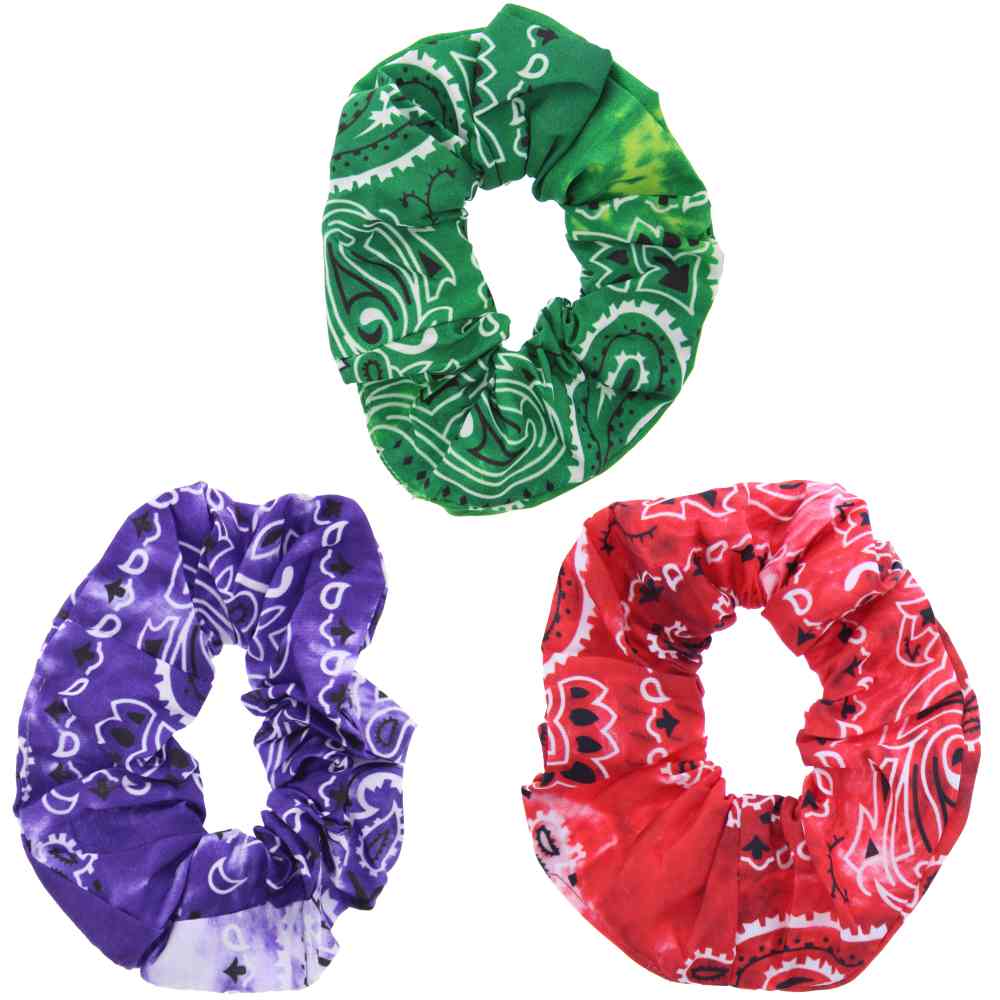 Zac's Alter Ego Zac's Alter Ego - Acid Wash Paisley Haar scrunchie - Se