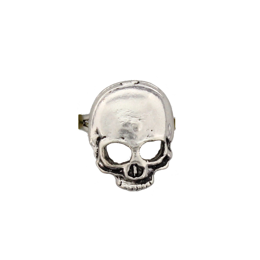 Zac's Alter Ego Zac's Alter Ego - Skull Ring - verstelbaar - Zilverkleu