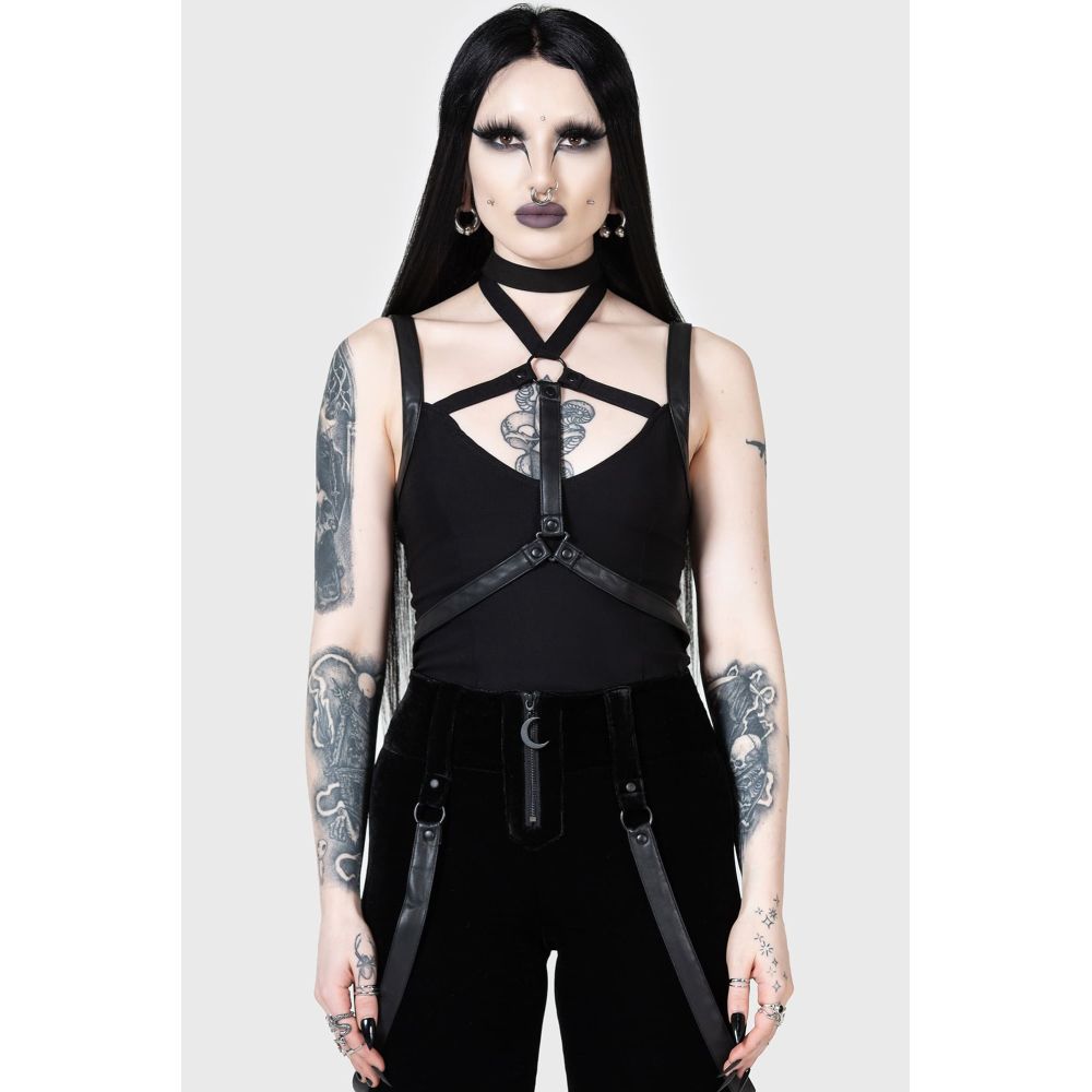Killstar Killstar - POWER SURGE Top - Zwart | Attitude Holland