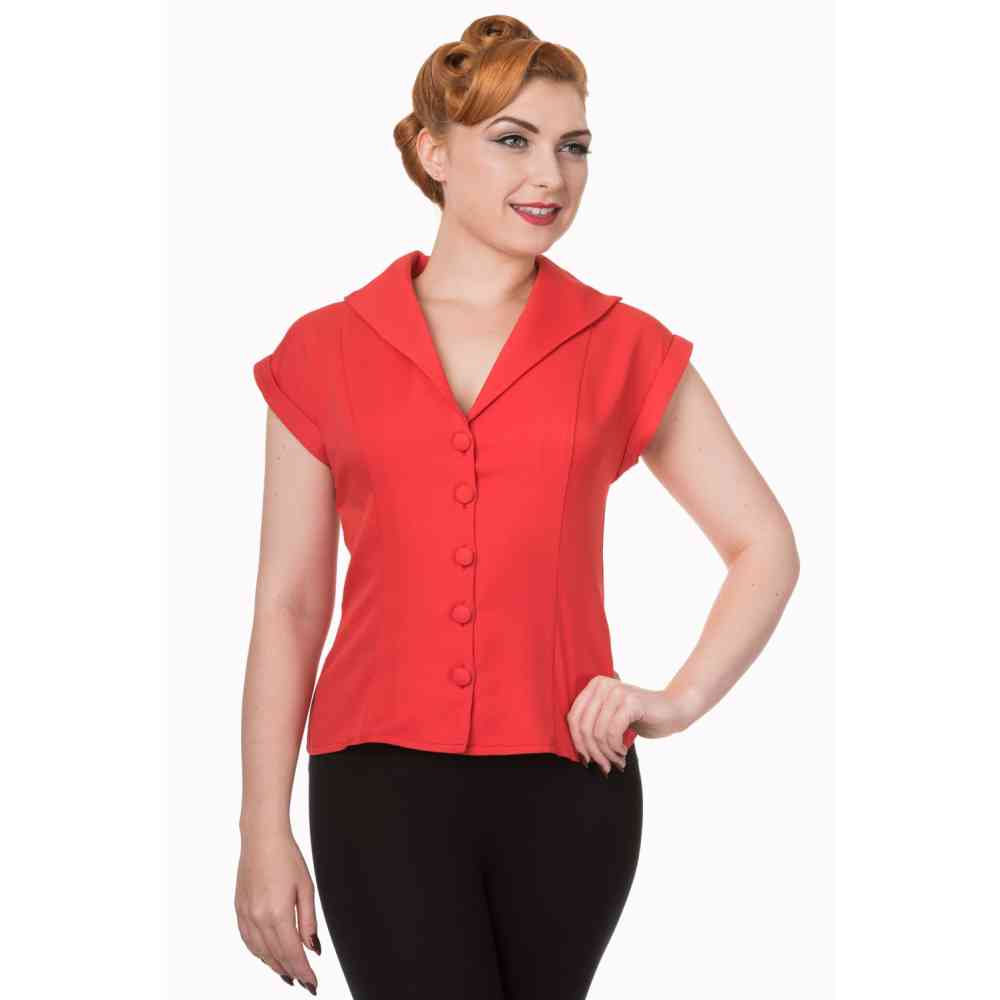 Dancing Days Dancing Days - DREAM MASTER Blouse - Rood | Attitude Holla