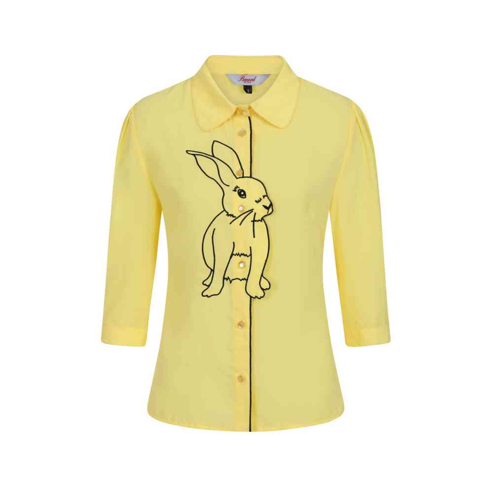 Dancing Days Dancing Days - BUNNY HOP Blouse - Geel | Attitude Holland