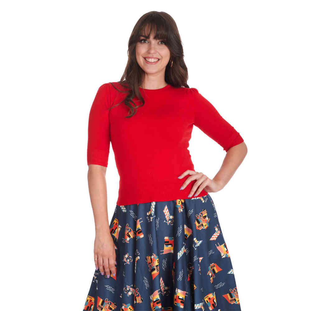 Banned Banned - Grace Gebreide trui - Rood | Attitude Holland