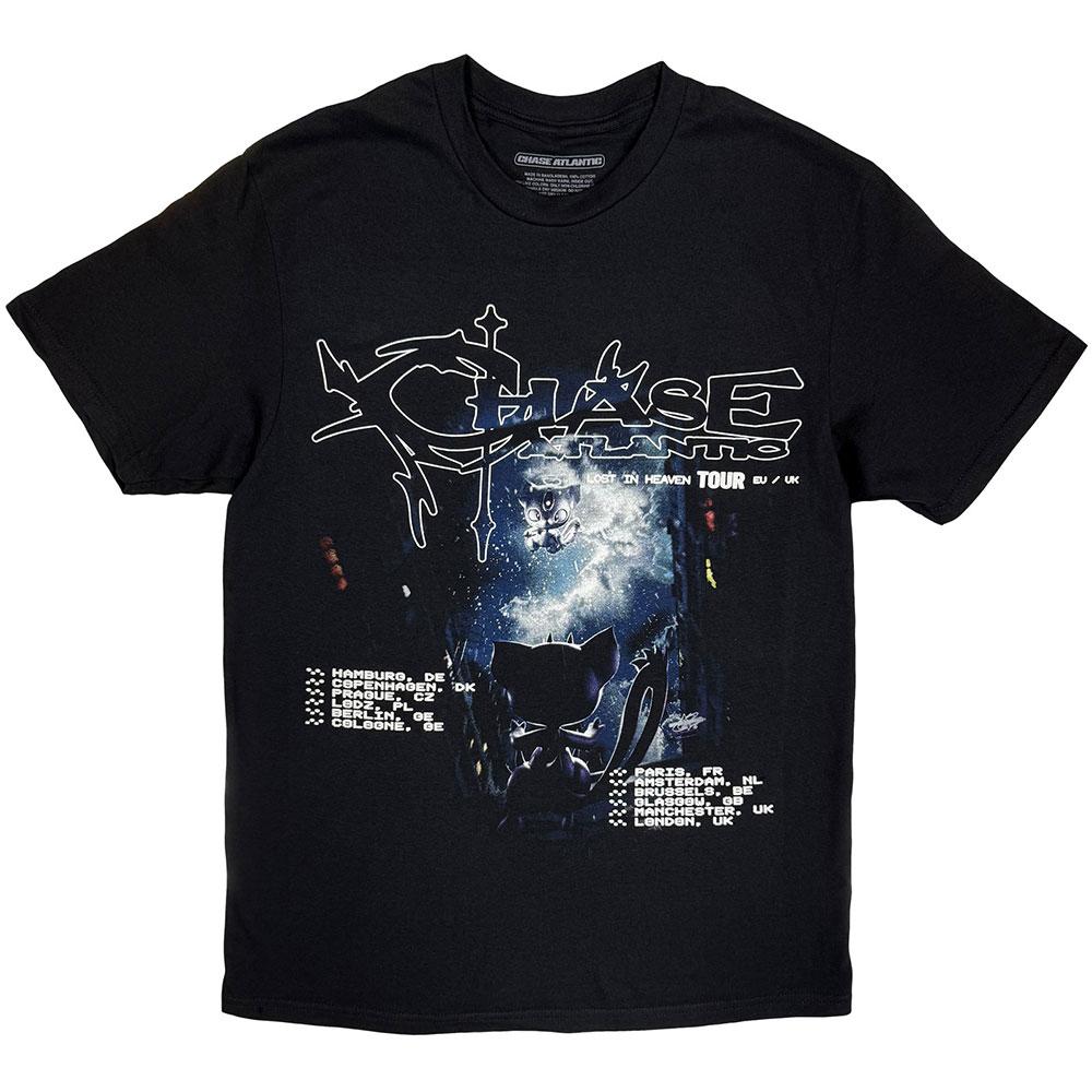 Chase Atlantic - Aura European Tour '25 Heren Tshirt - Zwart | Attitud