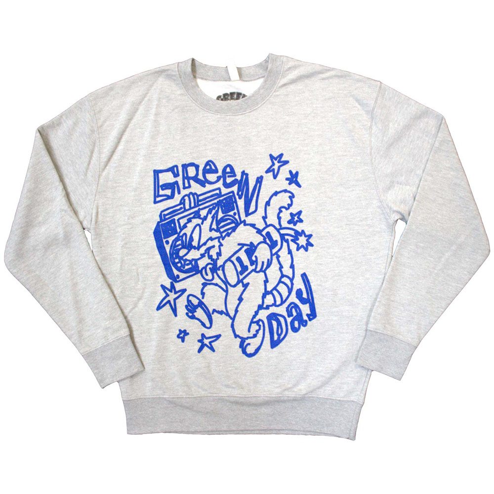 Green Day - Cat Blaster Sweater/trui - Grijs | Attitude Holland