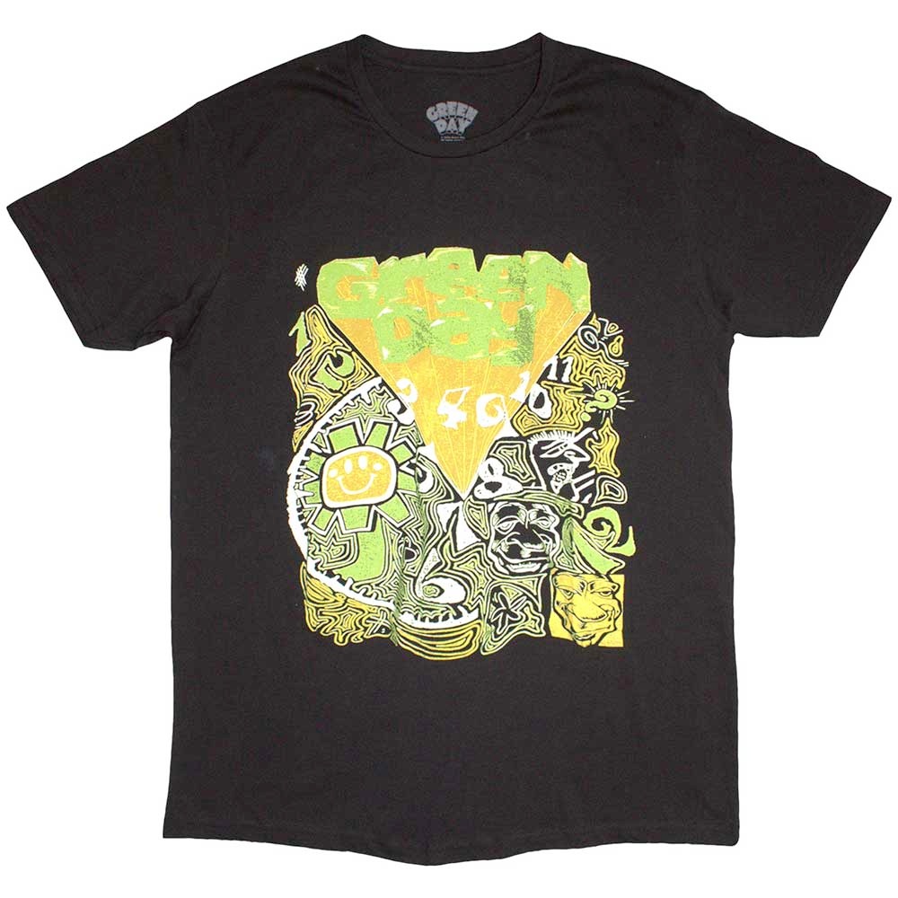 Green Day - Psychedelic Kerplunk Heren Tshirt - Zwart | Attitude Holla