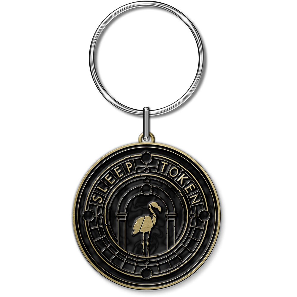 Sleep Token - Even In Arcadia Crest Keychain - Black/Gold coloured | A