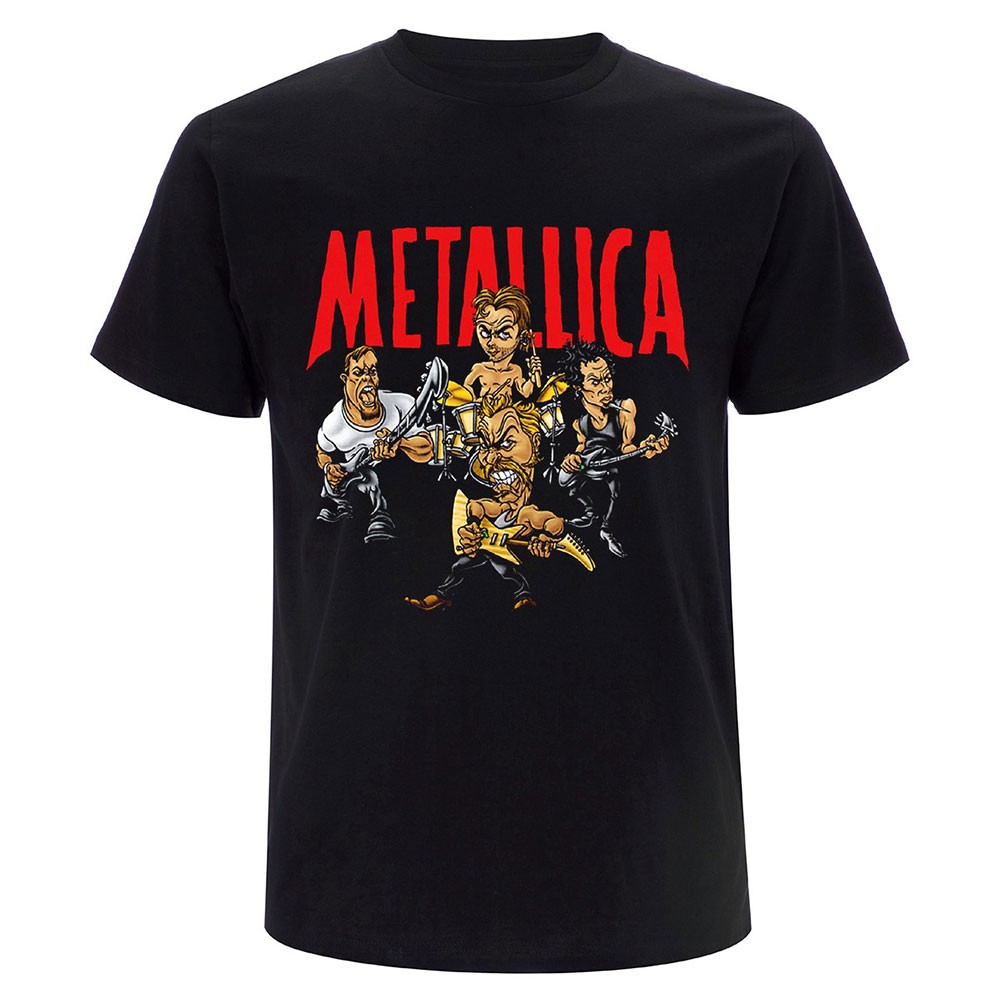 Metallica - Load Chavez Cartoon Heren T-shirt - Zwart | Attitude Holla