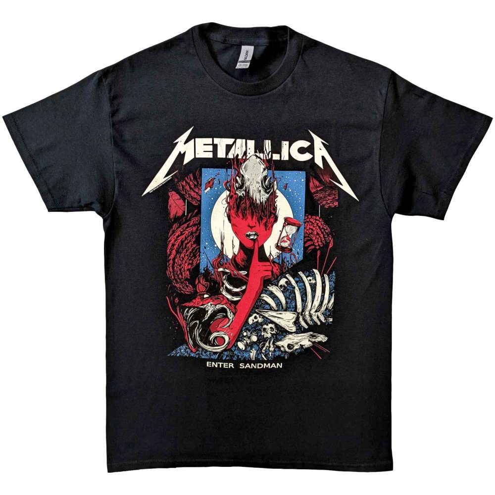 Metallica - Enter Sandman Poster Heren Tshirt - Zwart | Attitude Holla