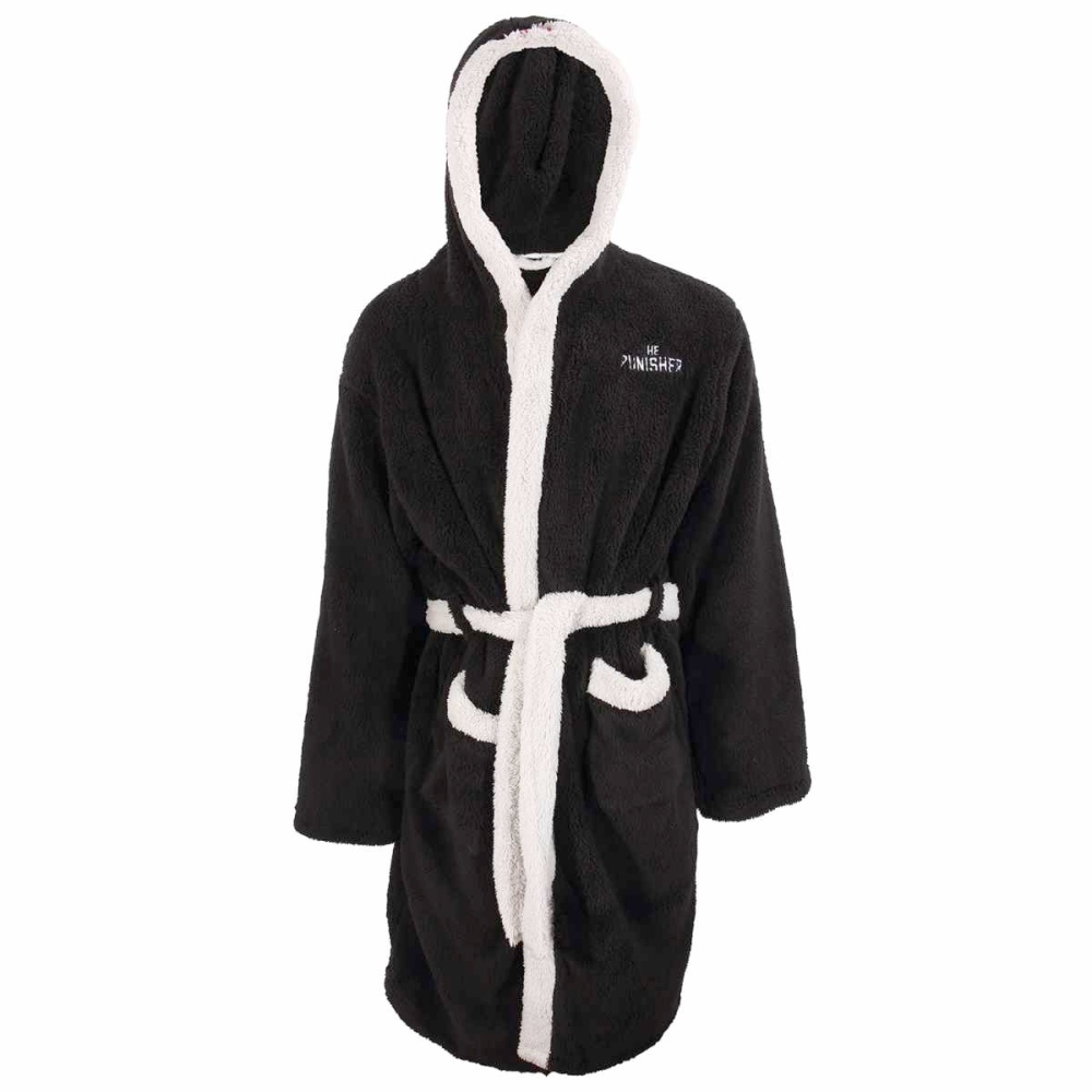 Marvel The Punisher - Logo Badjas - Zwart | Attitude Holland