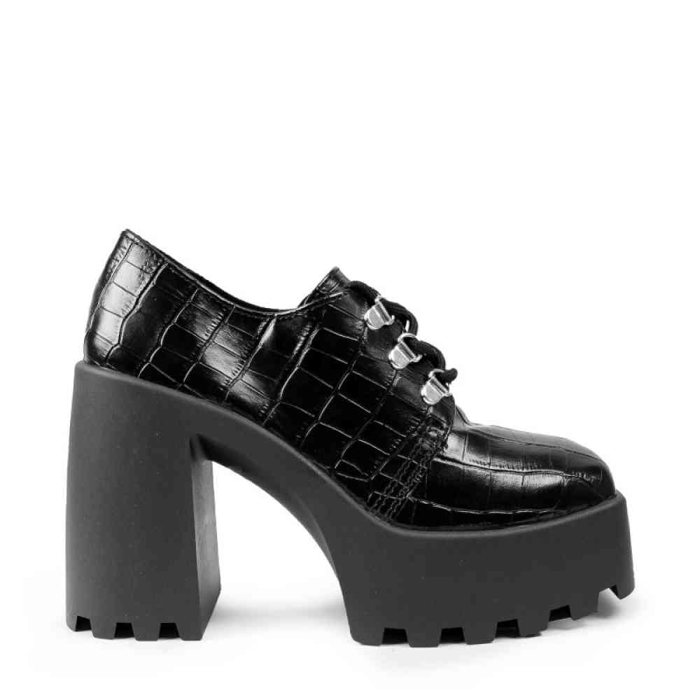 Altercore Altercore - Lena Plateau hakken - Zwart | Attitude Holland